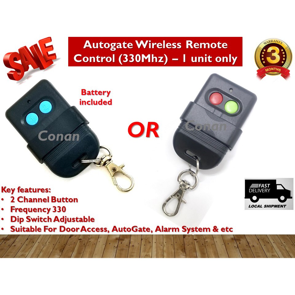 Autogate Door Wireless Remote Control 330Mhz DIP Switch Auto Gate ...