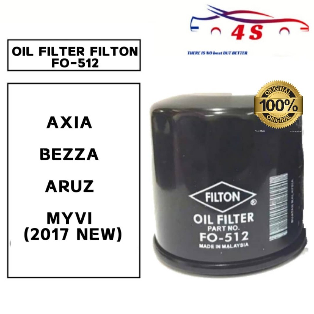 Perodua Engine Oil Filter for Axia/Bezza/Aruz/Myvi(2017 new) Brand ...