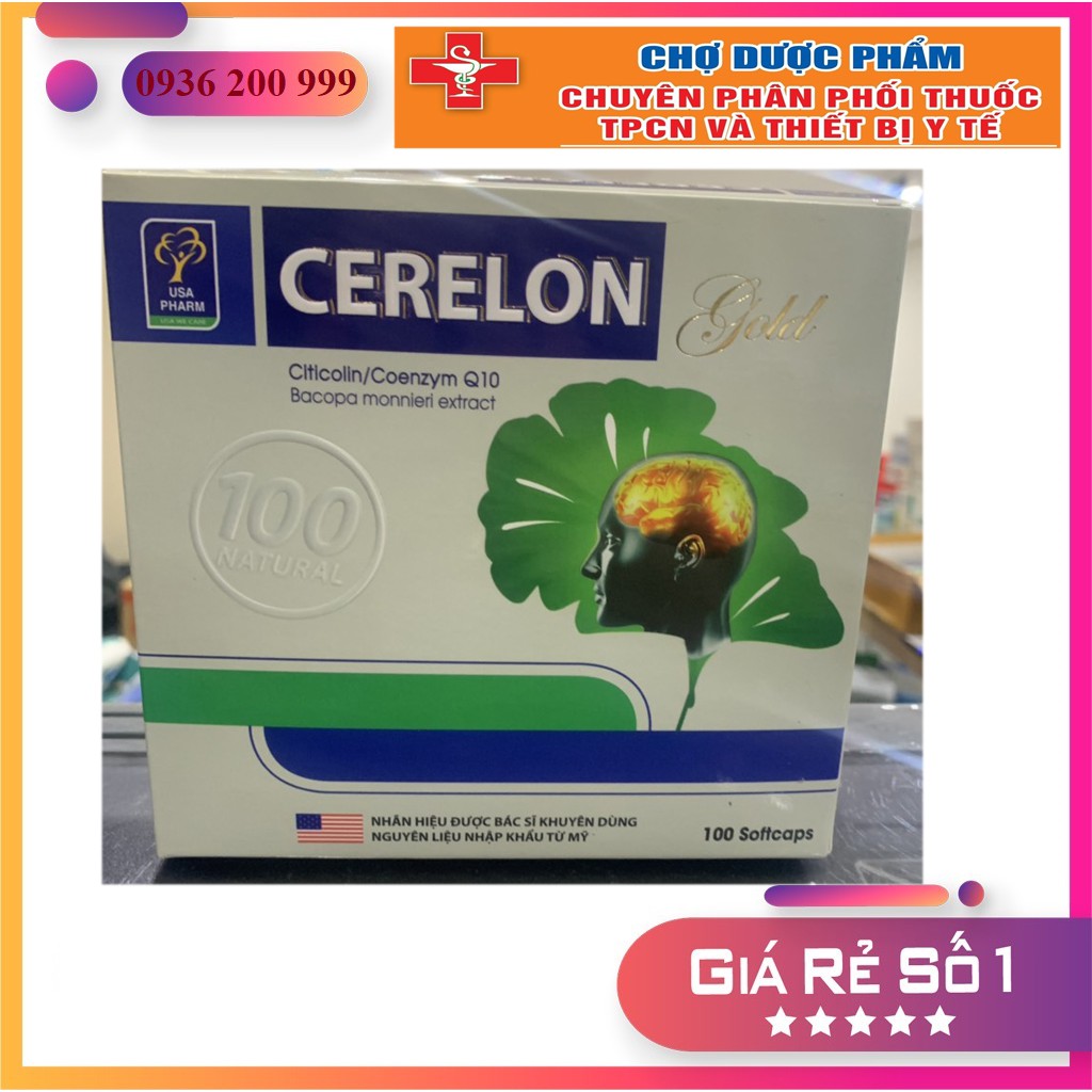 Cerelon GOLD NEW-100 Brain Tonic Tablets That Increase Blood To The ...