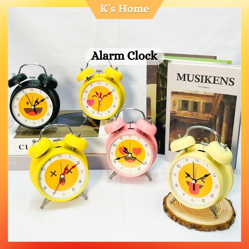 Local Stock Steel Alarm Clock Fancy Emoji Design Colourful Loudly Alarm ...