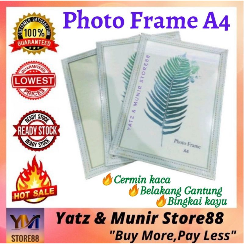 FRAME A4/BINGKAI SIJIL VINTAGE/CERTIFICATE FRAME A4 /PHOTO FRAME A4 ...