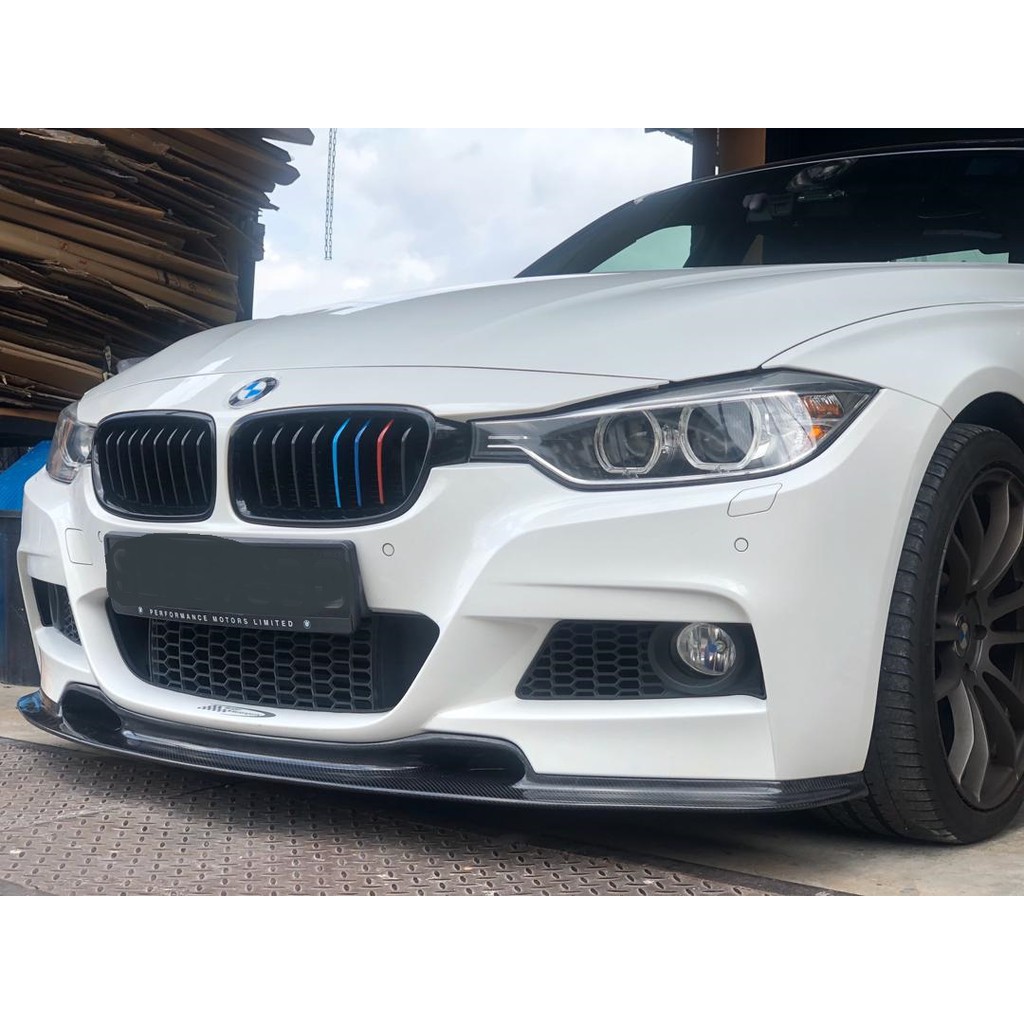 bmw f30 m sport front skirt diffuser varis add on fit for f30 m sport ...