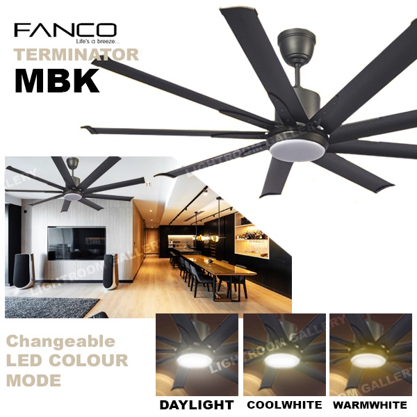FANCO TERMINATOR 60'' / 72'' DC Motor Remote Control Ceiling Fan / 9 ...