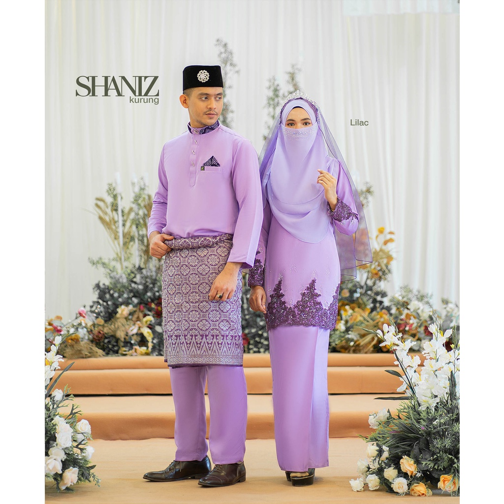 (Lilac) SET COUPLE | SET NIKAH | SET TUNANG | KURUNG MODEN SHANIZ ...