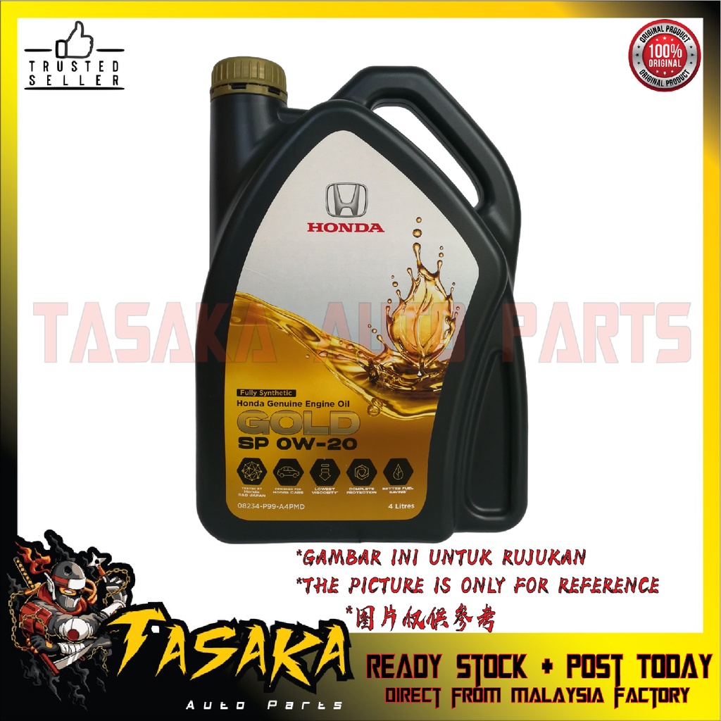 Original Honda 0W20 API-SN FULLY Synthetic Engine Oil (4L) | Shopee ...