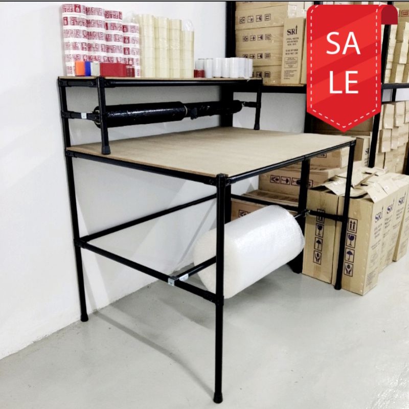 Wrapping Firm Packing Table Meja working Pembungkusan Stretch Film ...