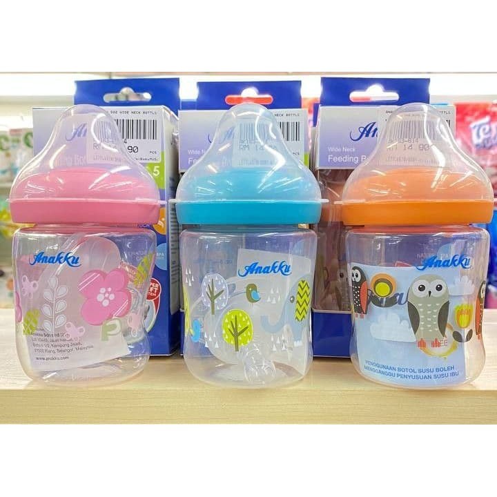 ANAKKU WIDE NECK BOTTLE 5OZ/150ml - Botol Susu Anakku Wide Neck- BOTOL ...
