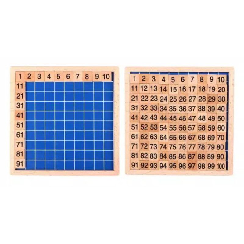 Montessori Toys Wooden Hundred Board Numbers 1-100 | BeeCost