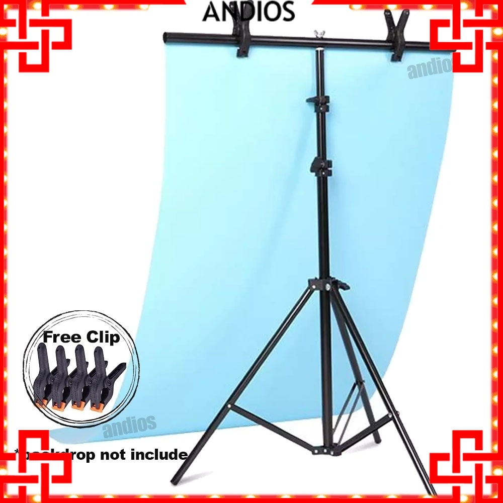 T Backdrop Background Stand Support clip Photography Light Live Studio ...