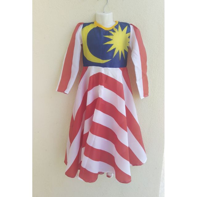 Dress Merdeka by mkms (kain bendera) | Shopee Malaysia