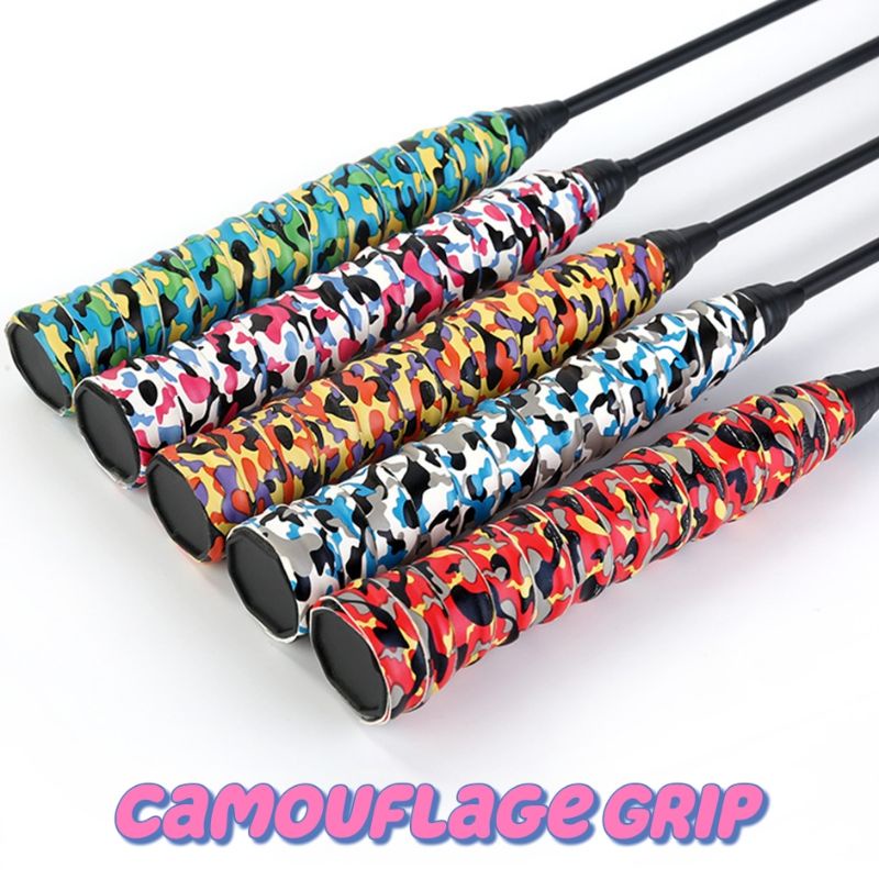 High Quality Camouflage Badminton Racket Grip Anti-Slip Absorb Sweat ...