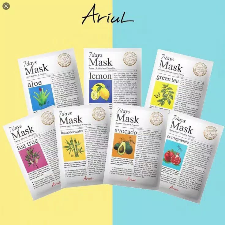 Original ARIUL 7 Days Mask Sheet 20g | Shopee Malaysia