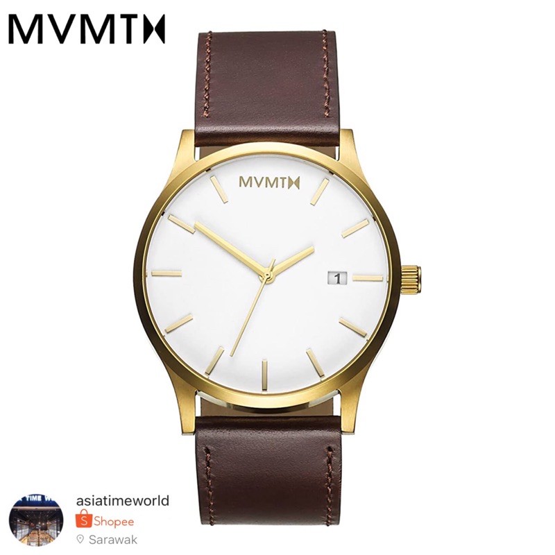 MVMT D-MM01-WGL Leather Men Watch 45MM | Shopee Malaysia