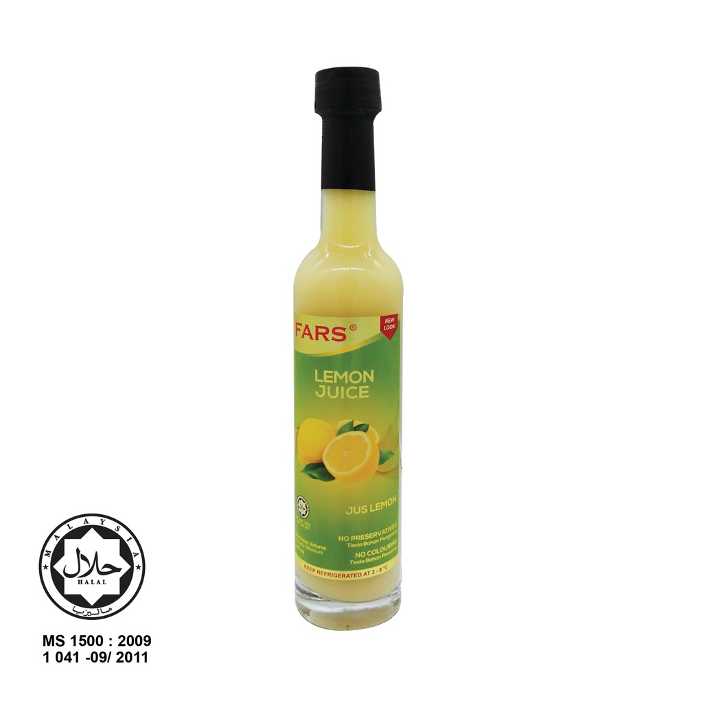 FARS 100% Natural Lemon Juice / Jus Lemon Asli 375ml Detox No ...