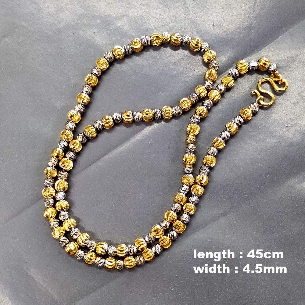 Rantai leher 45CM emas korea necklaces Emas Korea fashion accessories ...