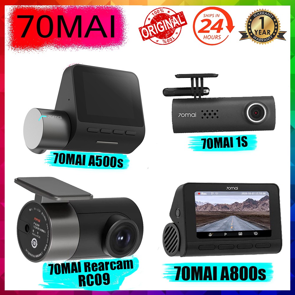 70mai CarRecorder Dashcam 70mai A500/A500S+Rear/1S Global/A800s Cam ...
