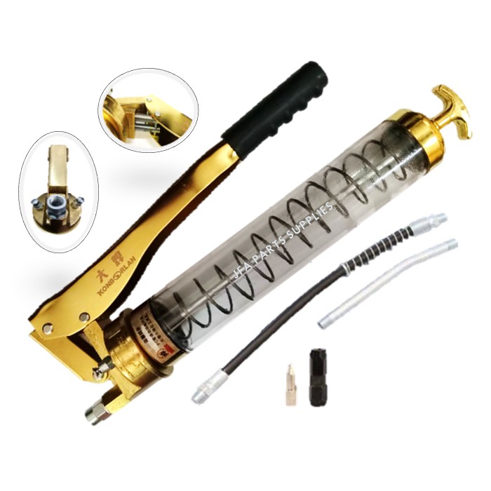 Heavy-Duty Transparent Grease Gun 600cc (Double Piston) | Shopee Malaysia