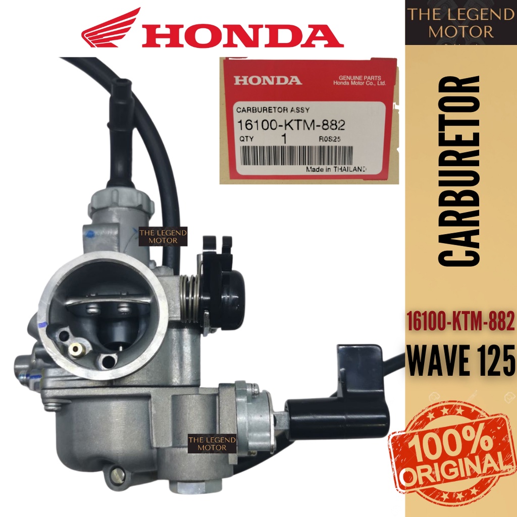 100% ORIGINAL HONDA WAVE125 WAVE 125 W125 CARBURETOR CARBURATOR CABURATOR CABURETOR KABURATOR ...