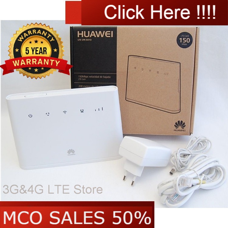 Huawei B310 4G Router Router Sim Unlocked Modem Router Hotspot ...
