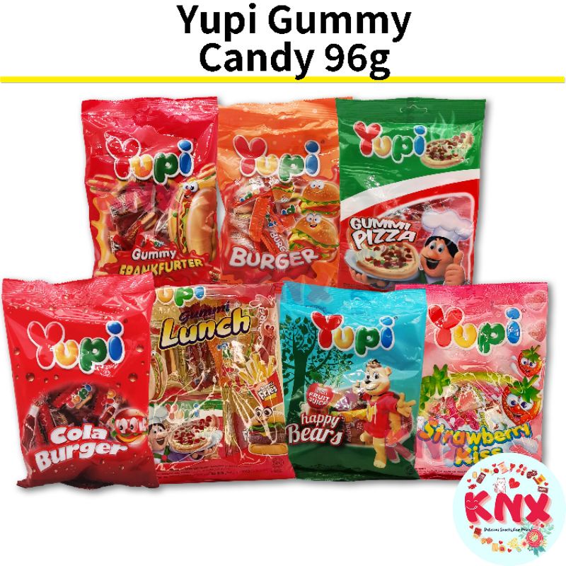 (Pack) Yupi Gummy Candy 96g (Burger, Gummi Pizza, Cola Burger) | Shopee ...