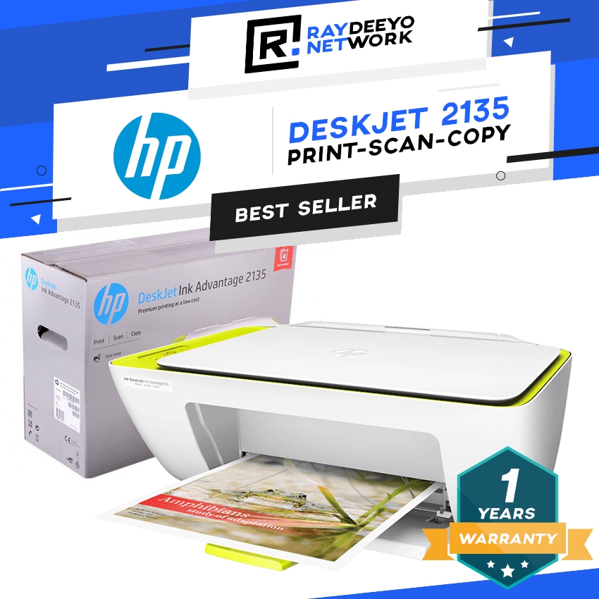 HP DeskJet Ink Advantage 2135 All-in-One Printer [Print/Scan/Copy] | Shopee Malaysia