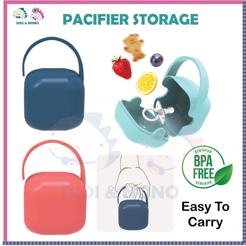 Travel Dust Cover Teether Storage Case Portable Pacifier Box Soother ...