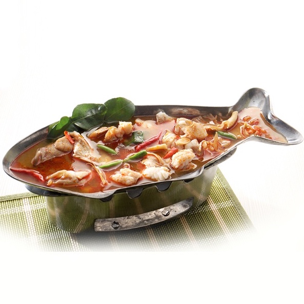 Thailand Fish Serving Platter with Stove Steam Food Rack Dinner Tray ...