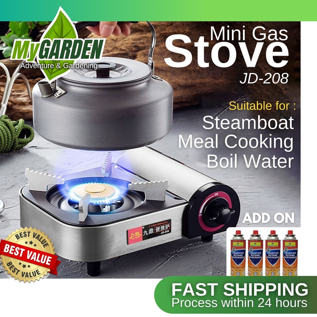 Portable Mini Camping Gas Stove Butane Cooker for Picnic Hiking ...