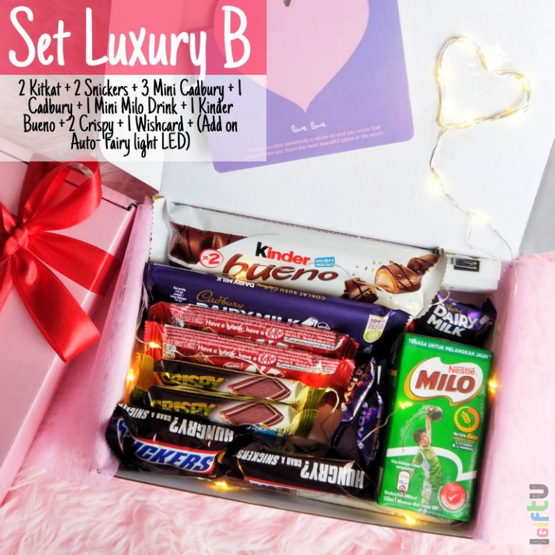 🎀🎁 [Luxury B] Gift Set Chocolate Meriah Murah Hot Free Gift Box 🔥🔥 ...