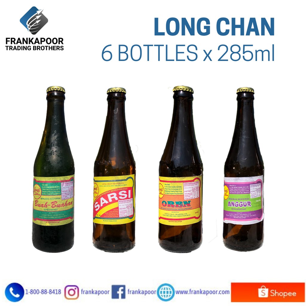 Air Long Chan Original 285ml Air Botol Kaca Legend 5 Perasa Kenangan ...