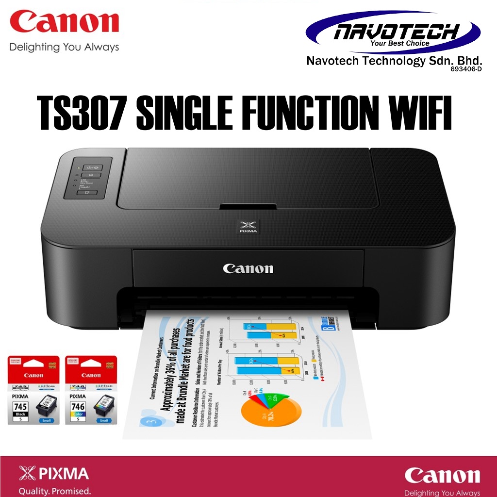 Canon TS307 Wireless Wifi Inkjet Printer | Shopee Malaysia