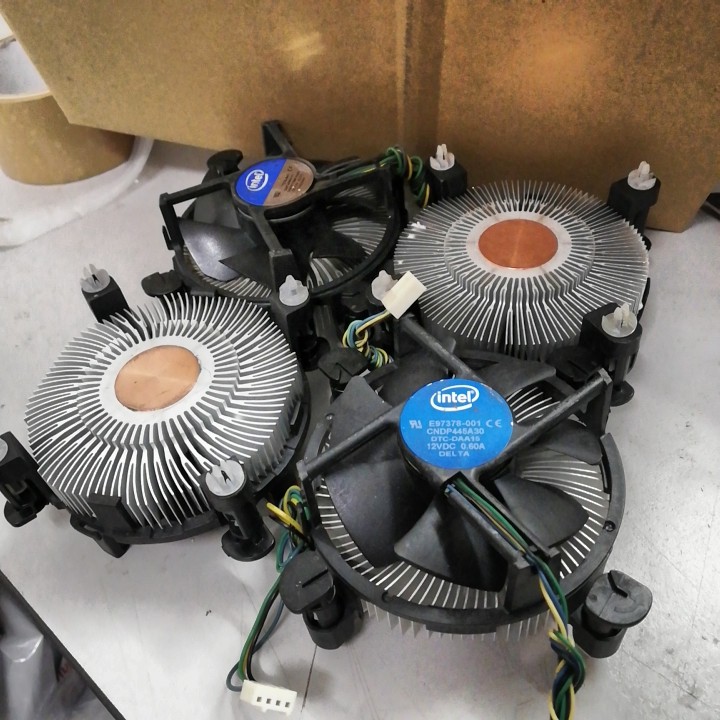 Intel CPU cooler LGA 1151 1150 1156 1155 heat sink fan HSF Used/New ...