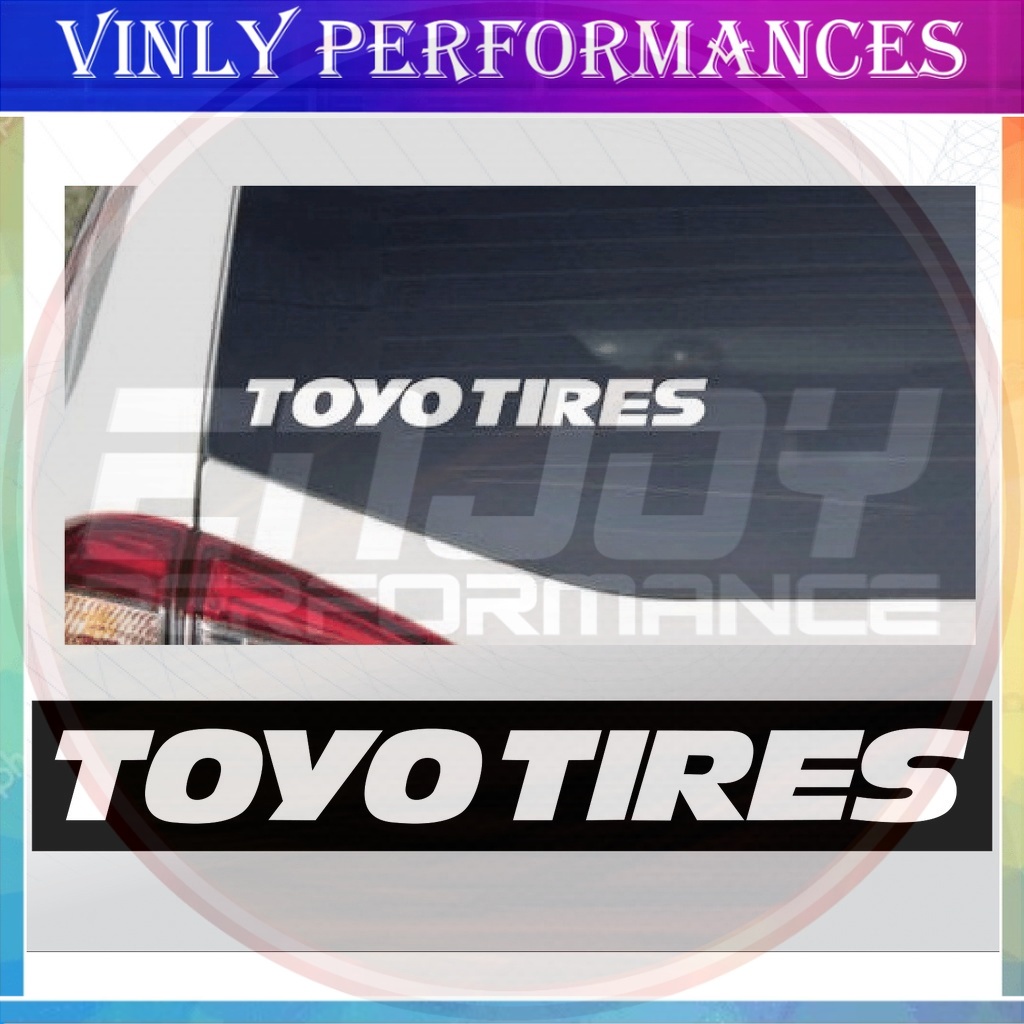 (1pcs) TOYO TIRES Sticker Cutting Cars Sticker Vinly Decals | Shopee ...