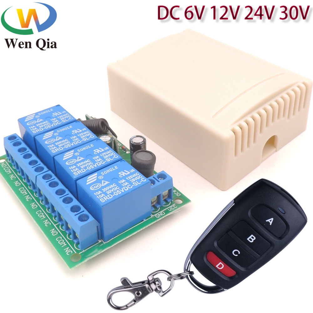 Universal Remote Control 433MHz RF Wireless Switch DC 6V 12V 24V 30V ...