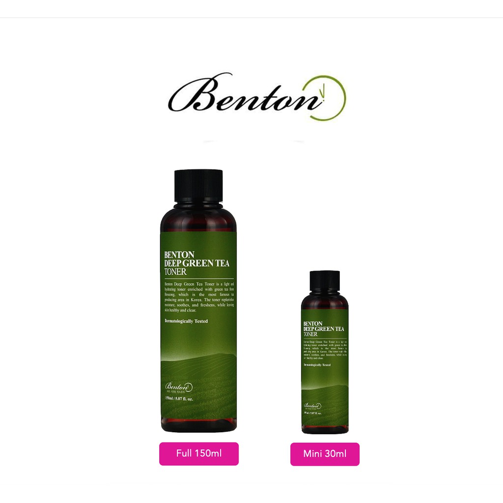 Benton Deep Green Tea Toner (30ml/ 150ml) | Shopee Malaysia