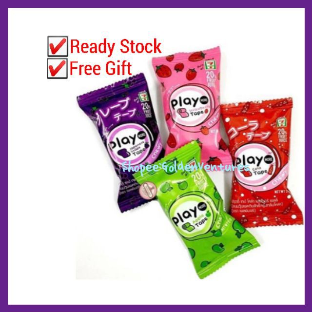 Playmore Tape Gummy Candy (21g) | Shopee Malaysia
