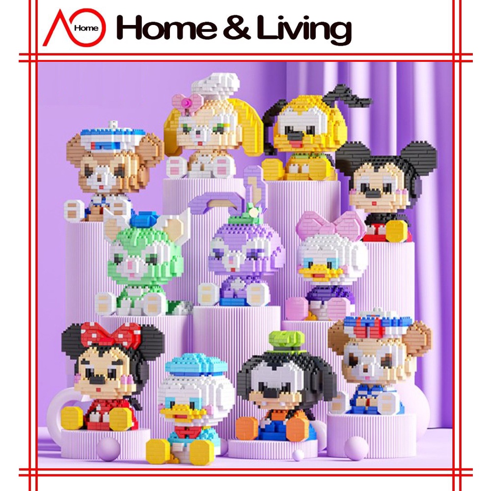 AO Home Mini Block DIY Disney Character Model Building Blocks Nano block Disney Cartoon ＃积木＃模型 ...