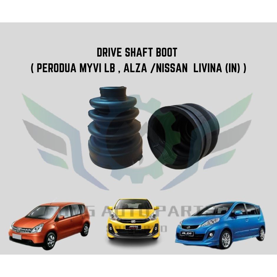 {DRIVE SHAFT BOOT} PERODUA MYVI LB , ALZA /NISSAN LIVINA (IN) | Shopee ...