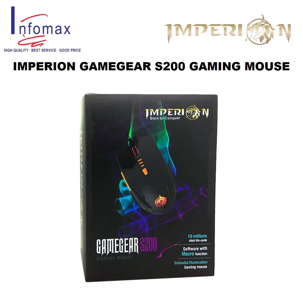 Imperion S200 GameGear/S300 Black Widow Gaming Mouse | Shopee Malaysia