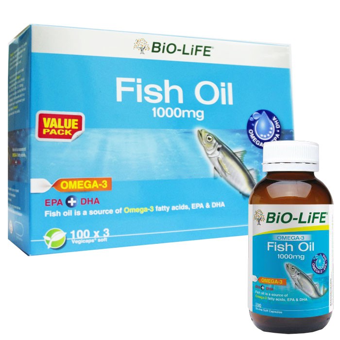 Bio-Life Bio Life Fish Oil 1000mg 3x100s / 2x100s / 100s ex date 2/2021 ...