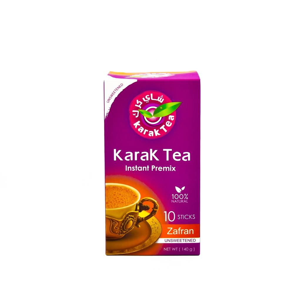 Karak Tea Instant Premix - Zafran Unsweetened (1 x 10 x 14g) | Shopee ...
