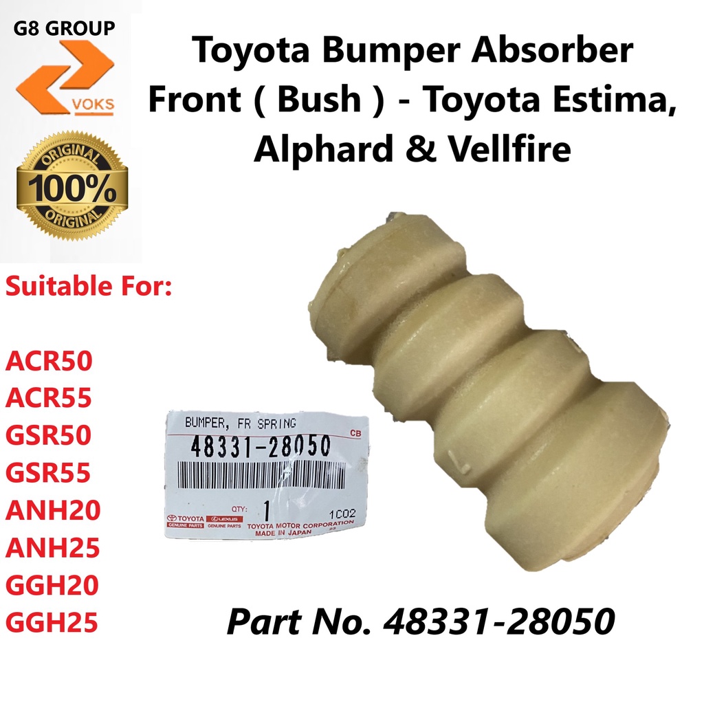 Toyota Bumper Absorber Front ( Bush ) - Toyota Estima, Alphard ...