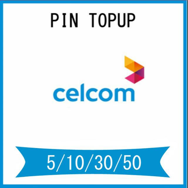 Celcom Reload Directly Topup/Pin No RM 5/RM 10 | Shopee Malaysia