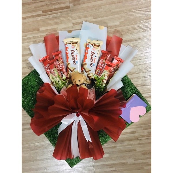 Surprise bouquet in big boxes (free box decoration & wish card ...