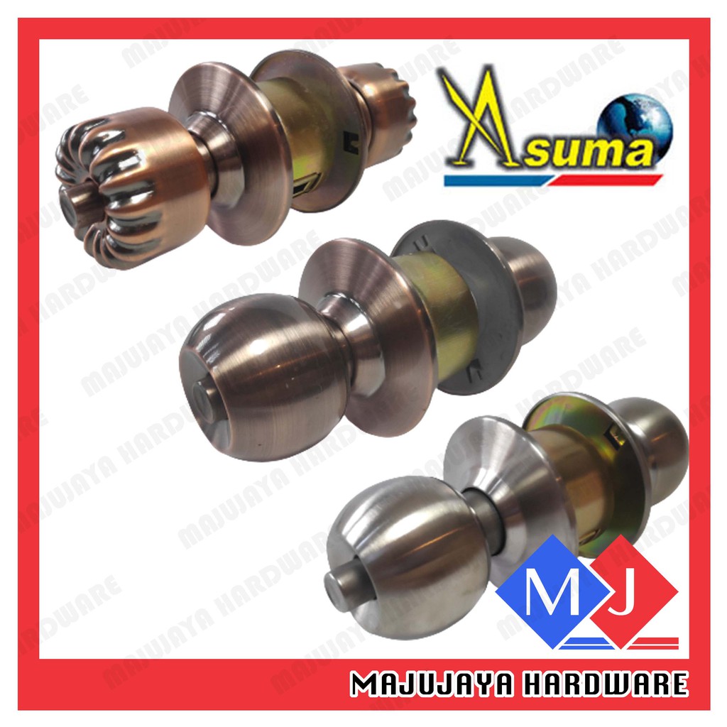 ASUMA Japan Cylinder Door Lock Set For House Room Cylindrical Door ...
