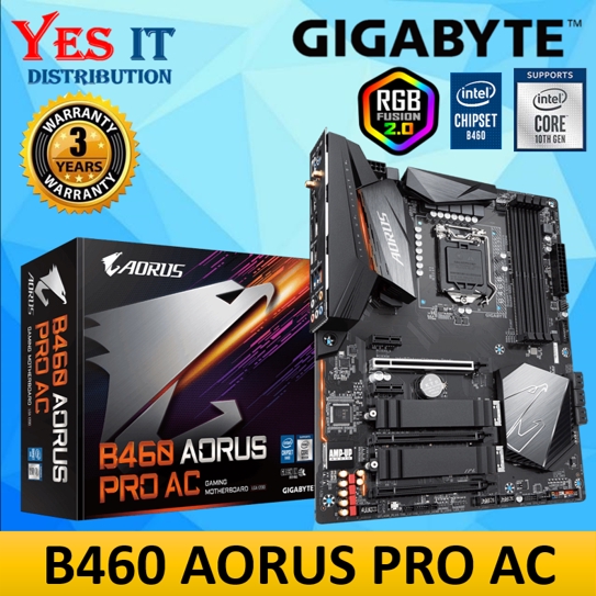 Gigabyte B460 AORUS PRO AC Motherboard Support For Intel 10th Gen ...