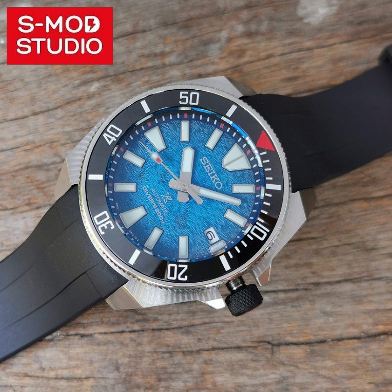 S-MOD Seiko Samurai Perfect Fit Curved End Rubber Strap Band 22mm FKM ...