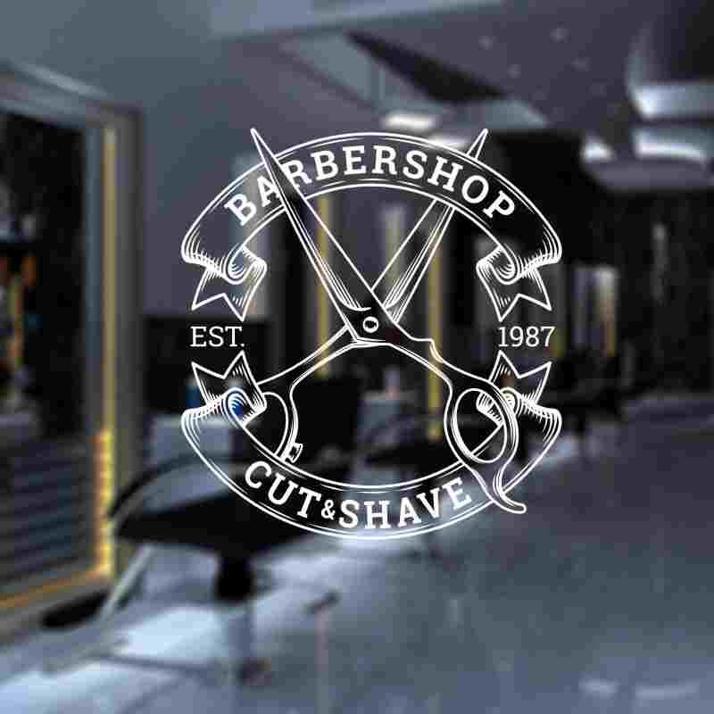 Barbershop Sticker Bread Decal Customized Vinyl Wall Art Decor Windows ...