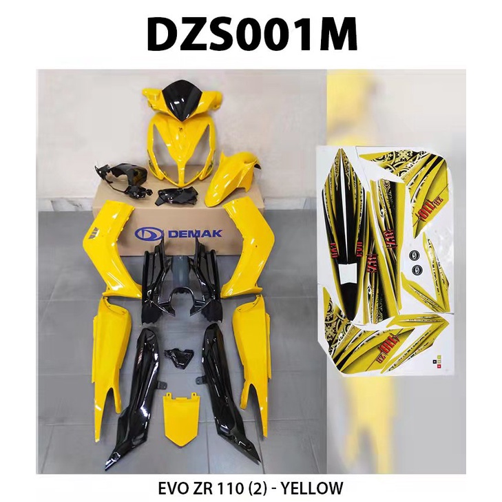 Original Demak EVO ZR 110 Cover Set New (Percuma Sticker) | Shopee Malaysia