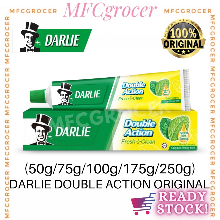 DARLIE Double Action Toothpaste Original Strong Mint (50g / 75g / 100g ...